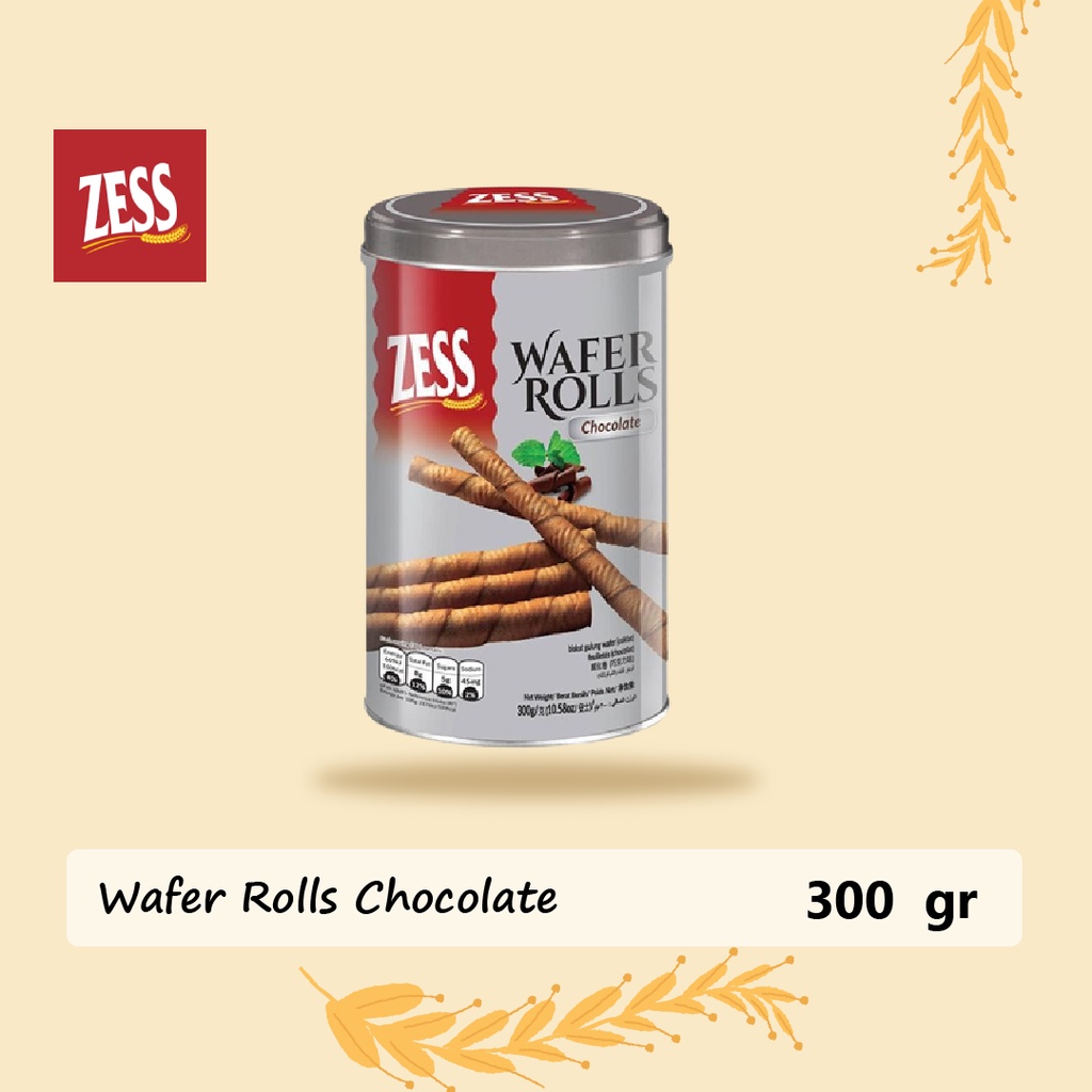 Jual Zess Wafer Rolls Chocolate 300 gr | Shopee Indonesia