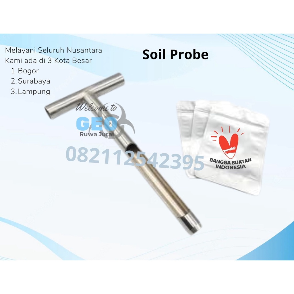 Jual Soil Probe Stick Stik Sampling Tanah Laboratorium Tanah Stainless ...