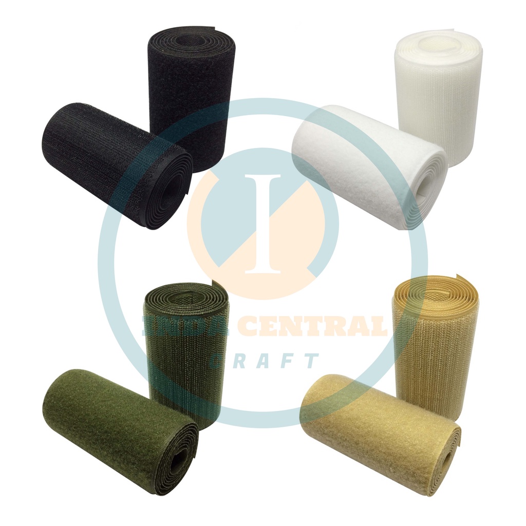 Jual Perekat Perepet Tas Velcro Lebar 10 cm Halus Kasar Magic Tape Per ...