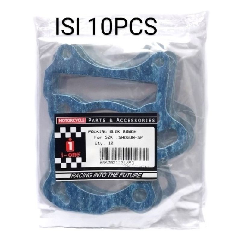 Jual isi10pcs gasket paking packing blok seher bawah shogun 125 sp new FL NR RR axelo | Shopee ...