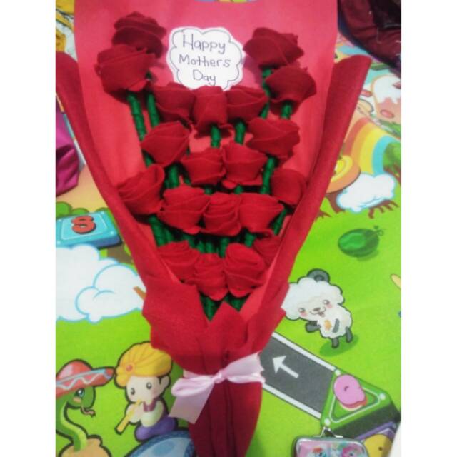 Jual Handu bucket bunga tangkai bisa request ucapan | Shopee Indonesia