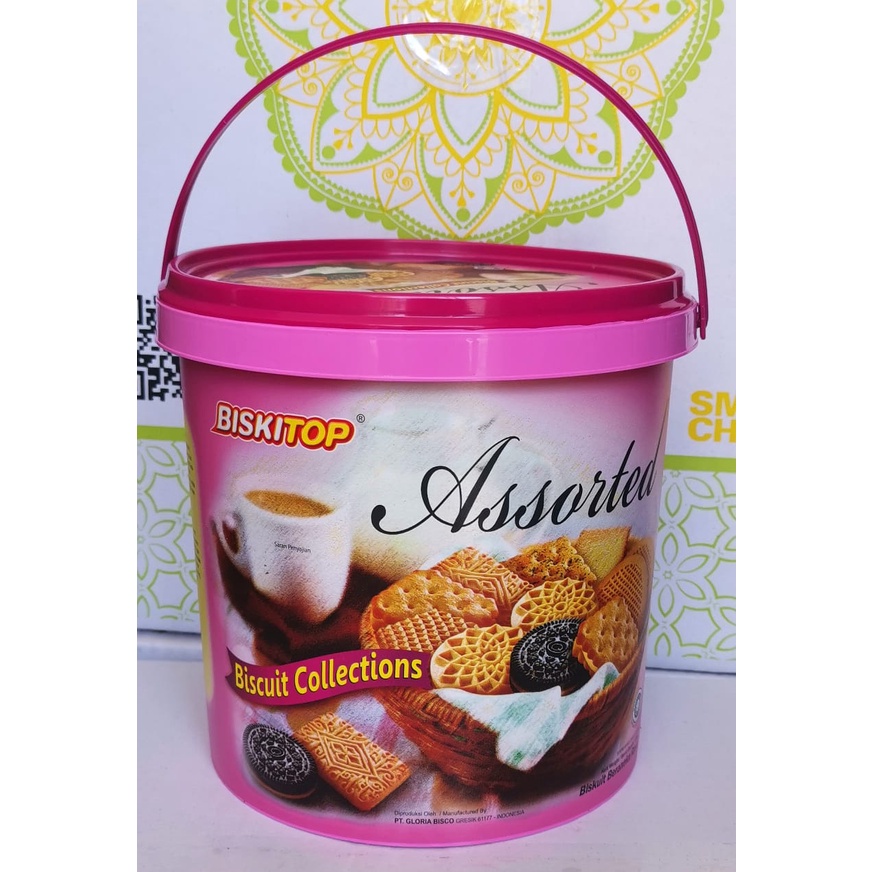 Jual Biskitop Assorted Kaleng Paket 2x400gr/ Biskitop Ember Plastik ...