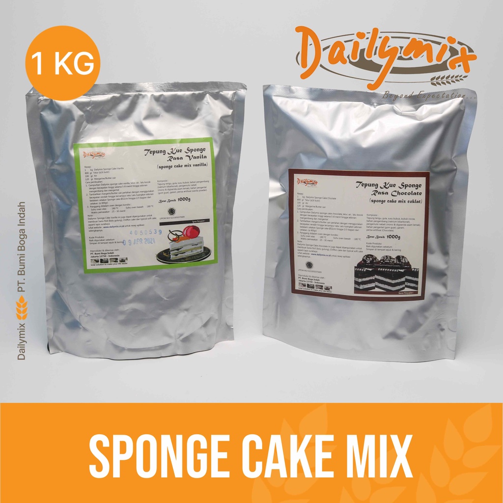 Jual ( Dailymix ) Tepung Premix Sponge Cake Instant / Premix Sponge ...