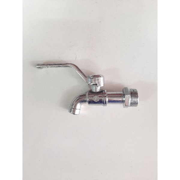Jual Keran air besi 3/4" inch BBC kran tembok gagang panjang | Shopee Indonesia