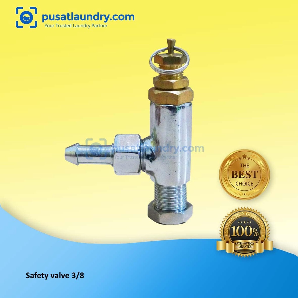Jual safety valve 3/8 setrika uap boiler kuningan kompressor angin mini ...