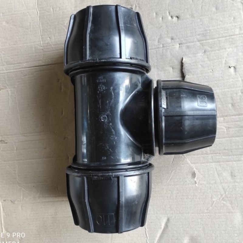 Jual TEE Reducer HDPE 4x3inch | Reducer HDPE 4x3 inch 110mmx90mm | by ...