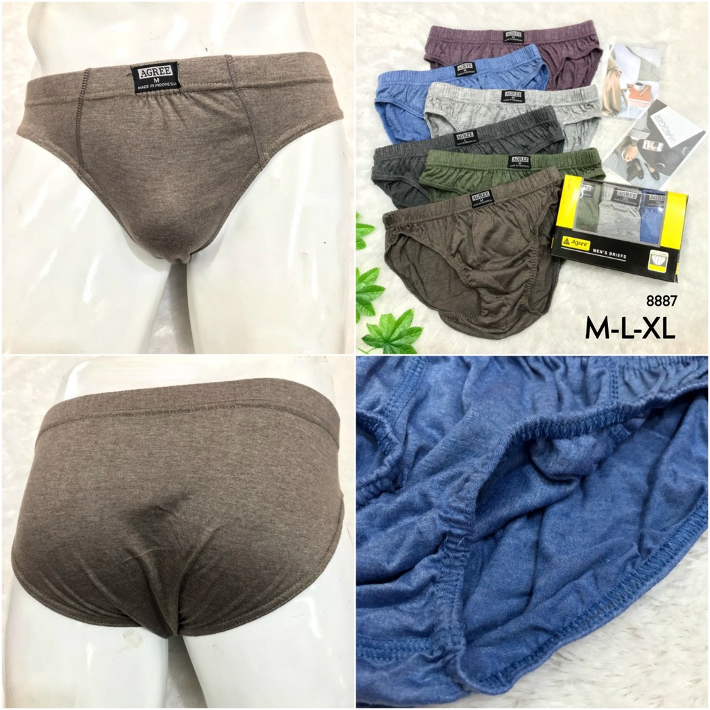 Jual CD Pria Dewasa Agree M, L, XL, XXL/Celana Dalam Cowok Brief/Sempak ...