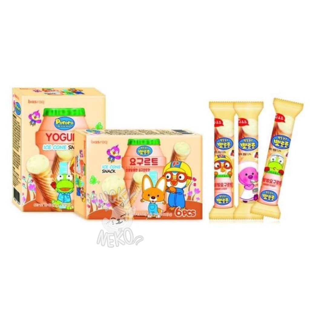 Jual Pororo Yogurt Ice Cone / snack korea / biskuit korea / makanan ...
