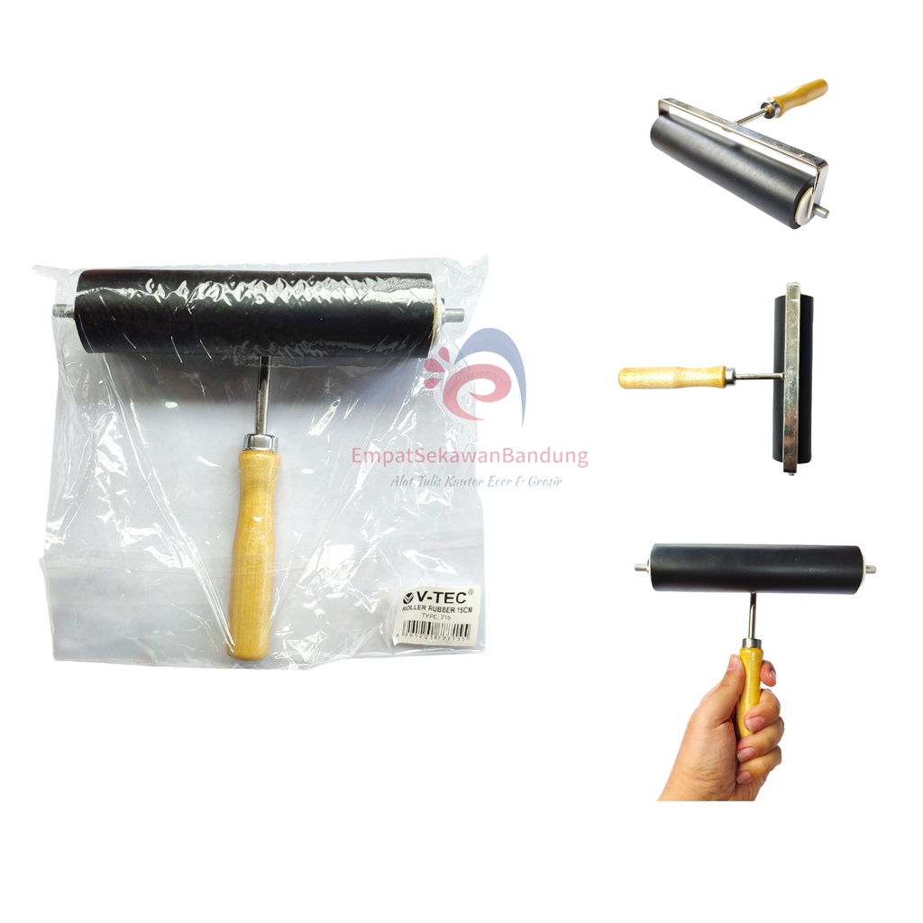 Jual V-Tec Roller Rubber 715 Besi 15 cm / Vtec Roll Lukis Bahan Besi ...