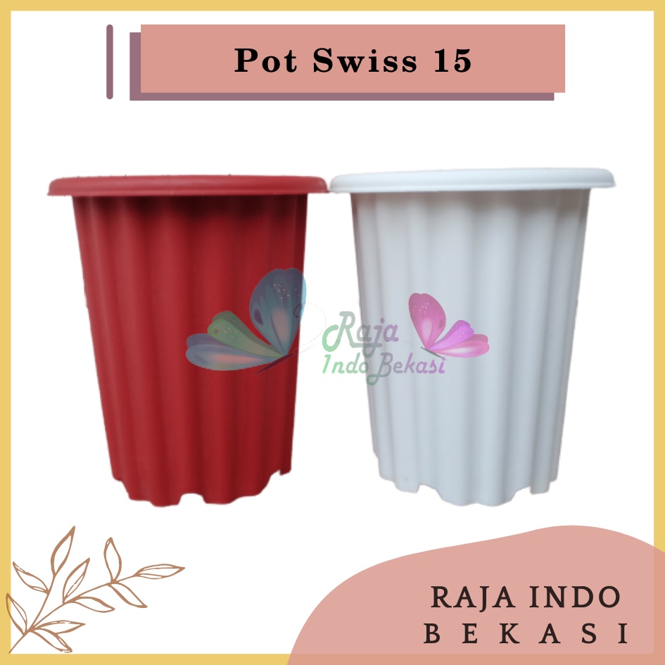 Jual Rajaindobekasi Pot Swiss 15 Merah BataTerracota Terracotta Merah ...