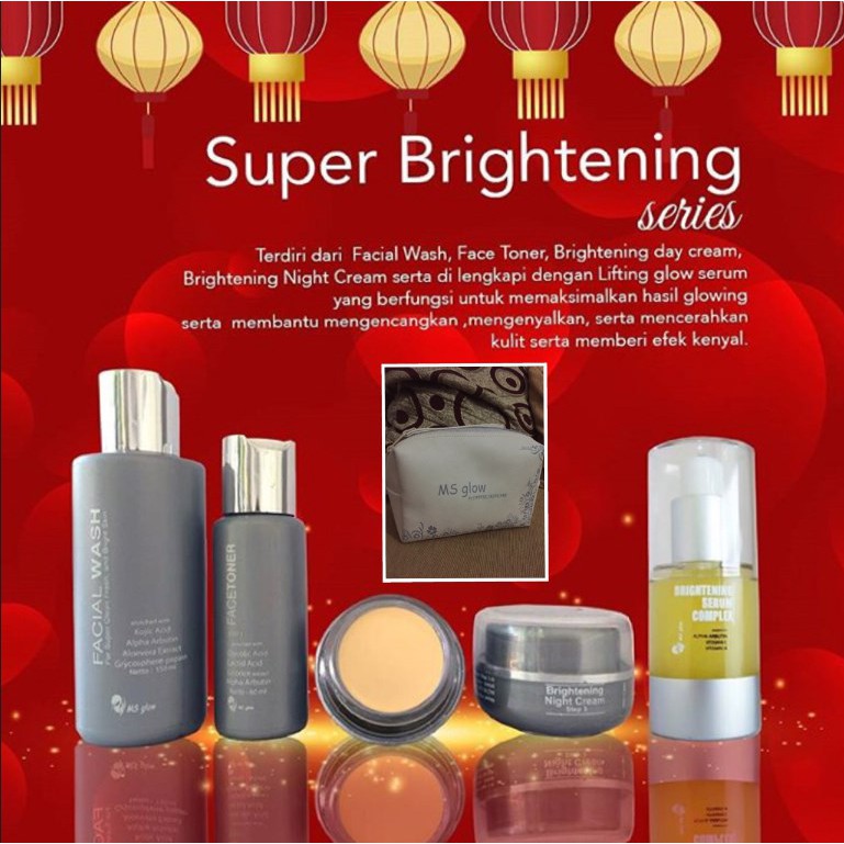Jual Paket Super Ms Glow Plus Serum Brightening-ORIGINAL PRODUK ...