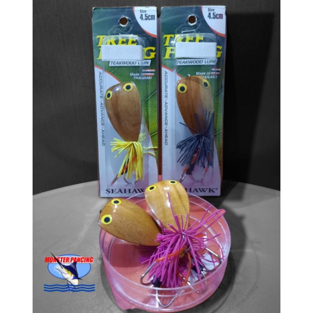 Jual Lure Seahawk Tree Frog Teakwood | Shopee Indonesia