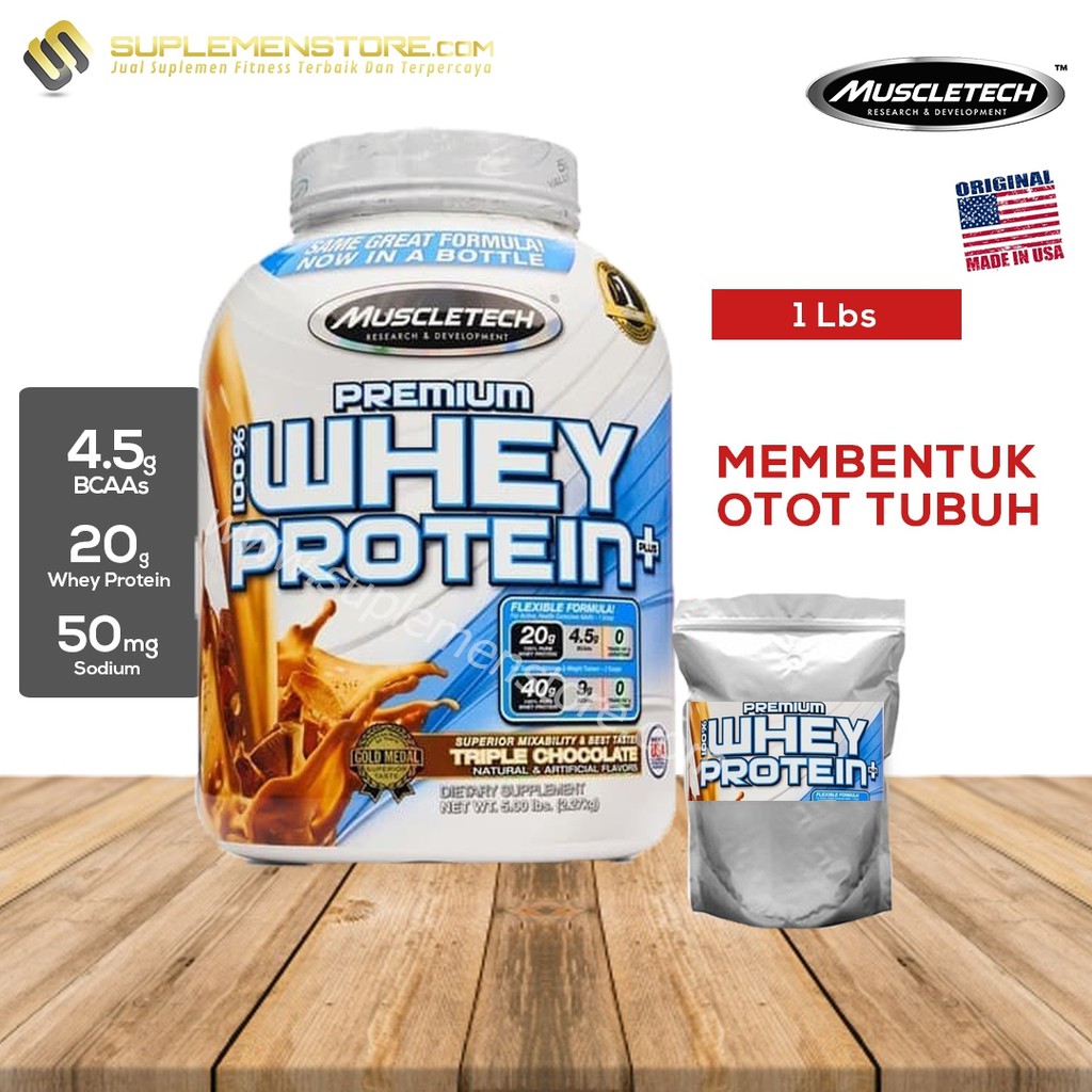 Jual Muscletech Premium Whey Protein Eceran Repack Kemasan 1 lbs ...