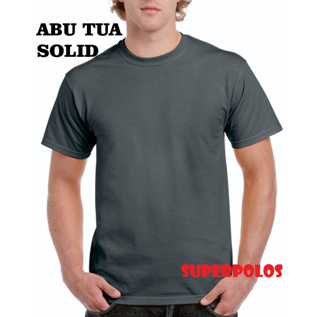 Jual ABU TUA SOLID / DARK GREY SOLID PENDEK KAOS POLOS COMBED 30s KATUN ... Jual ABU TUA SOLID / DARK GREY SOLID PENDEK KAOS POLOS COMBED 30s KATUN ...