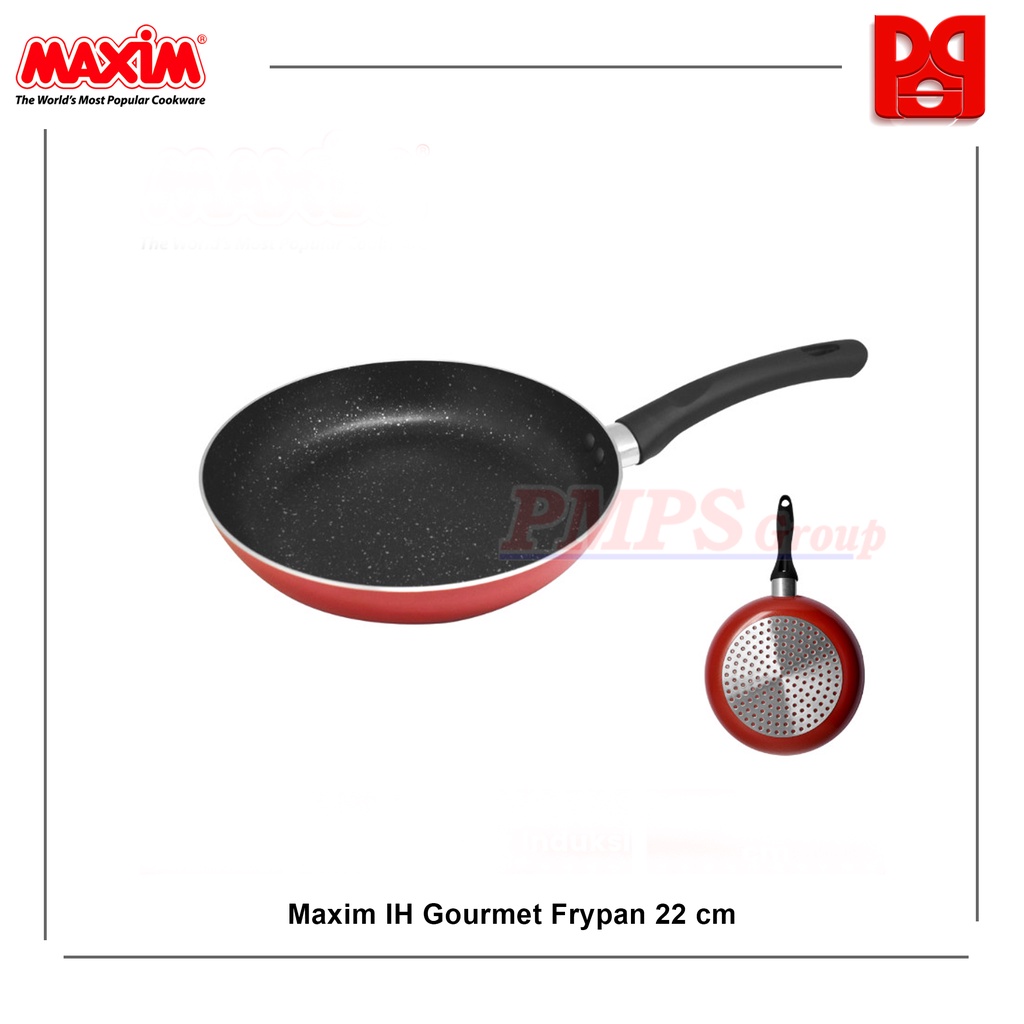 Jual Wajan Fry Pan Kompor Induksi Kompor Listrik Maxim IH Gourmet 22cm ...