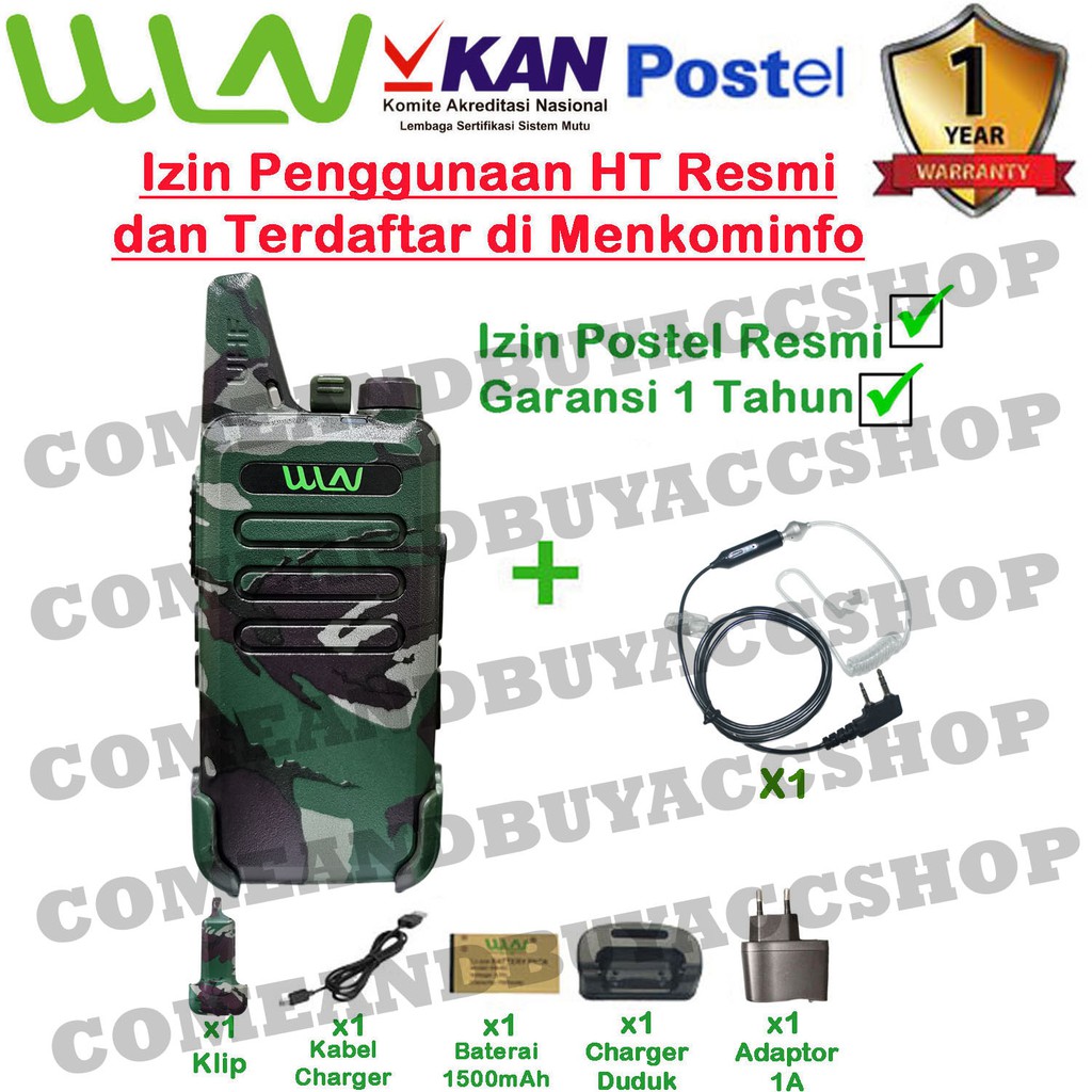 Jual Paket HT SATUAN FBI WLN Two-Way Radio - LORENG HIJAU ARMY 2 ...
