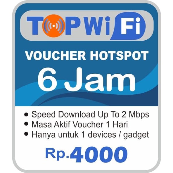 Jual Voucher 6 Jam Internet WiFi - Hotspot UNLIMITED!!! | Shopee Indonesia