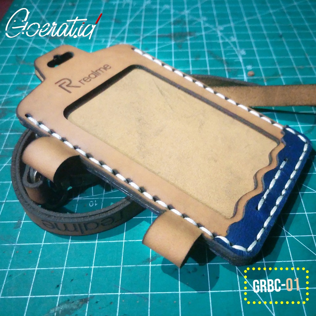 Jual IDCARD HOLDER KULIT ASLI - 3 LAYER IDCARD - NAME TAG - BLUECORNER ...