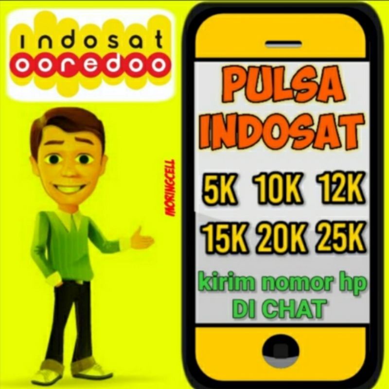 Jual [[Proses Cepat]] Pulsa Reguler INDOSAT 5k 10k 15k 20k 25k | Shopee ...