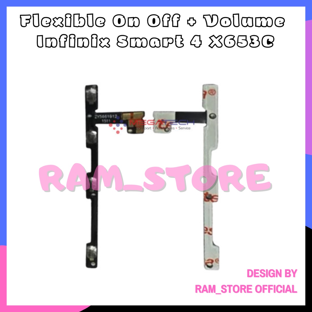 Jual Flexible On Off Power dan Volume Infinix Smart 4 X653 Fleksibel | Shopee Indonesia