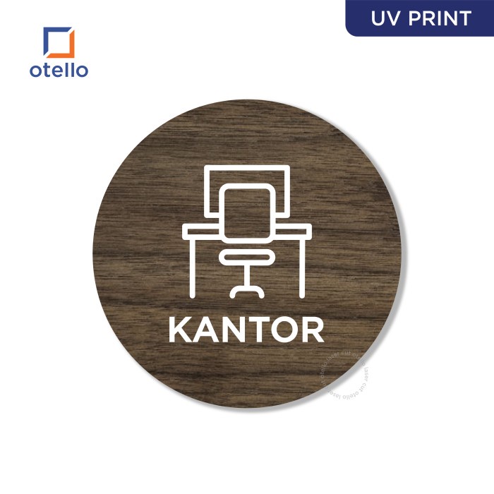 Jual Signage Kantor Sign Board Papan Label Tempel Stiker Nama Ruangan ...