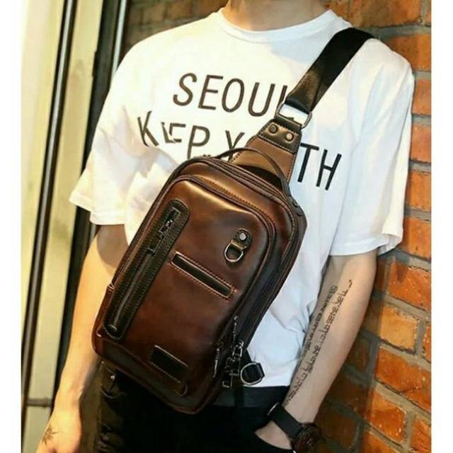 Jual Tas Selempang Pria Keren Model Fotografer/full Kulit Asli/Kulit ...