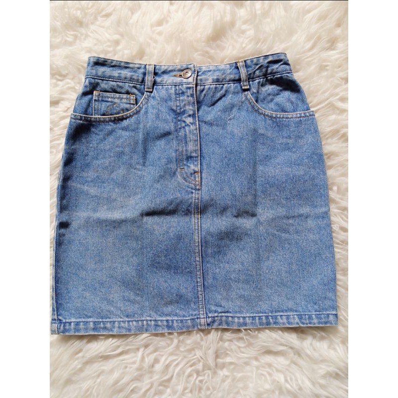 Jual Rok Jeans Mini wanita Dewasa (Preloved) | Shopee Indonesia