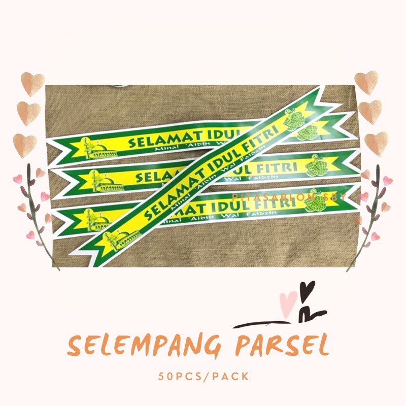 Jual Selempang Parcel/parsel lebaran Idul Fitri 1 pack isi 50 lembar ...