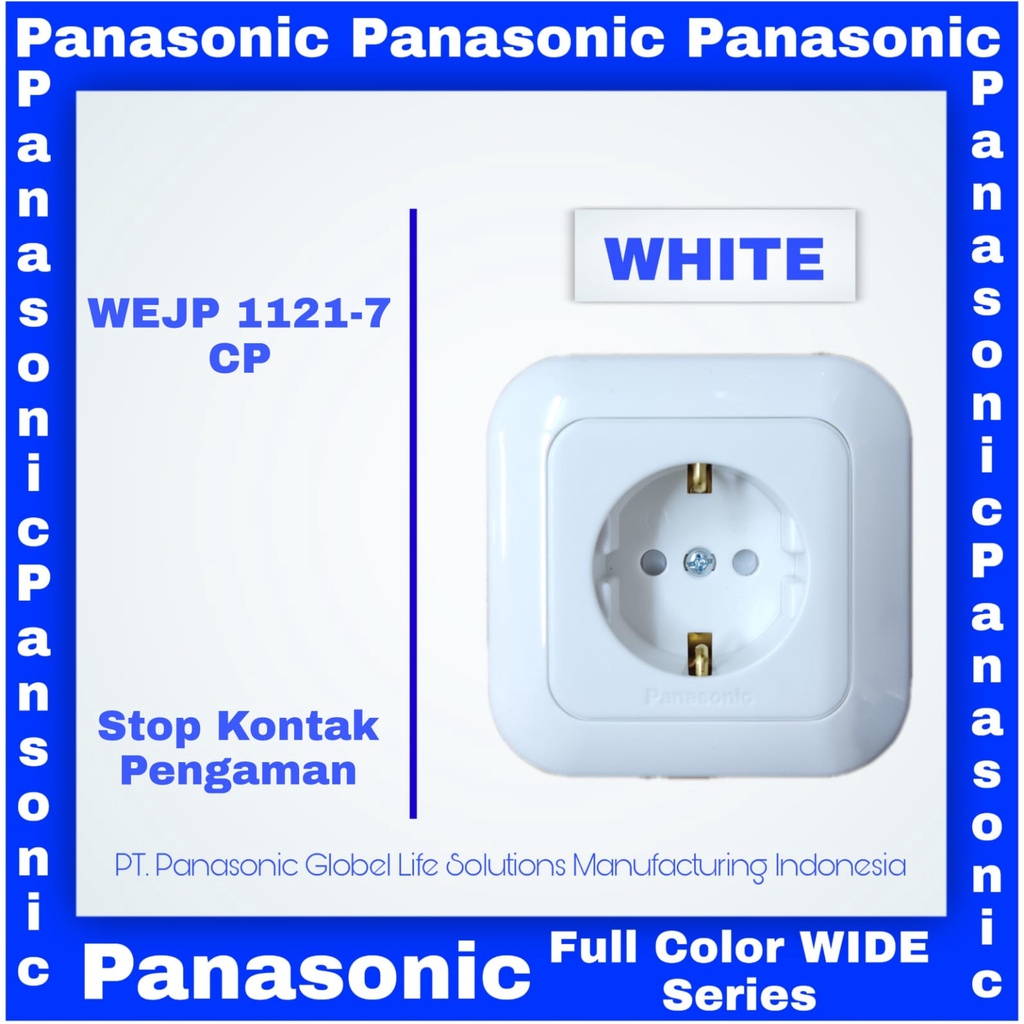 Jual Panasonic WEJP 1121-7 Stop Kontak Arde Cp Inbow / IB Stop Kontak ...