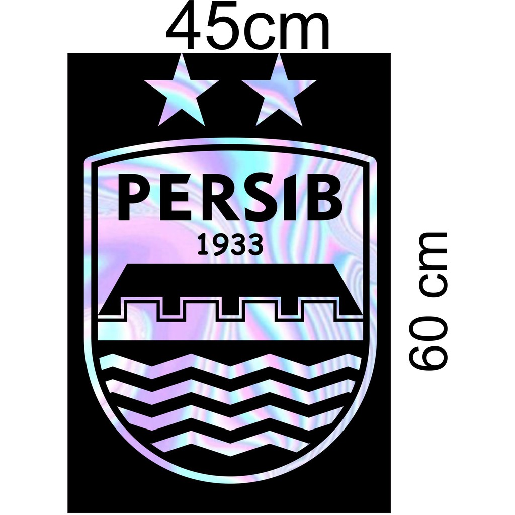 Jual stiker hologram Persib Bandung ukuran 45 x 60 cm | Shopee Indonesia