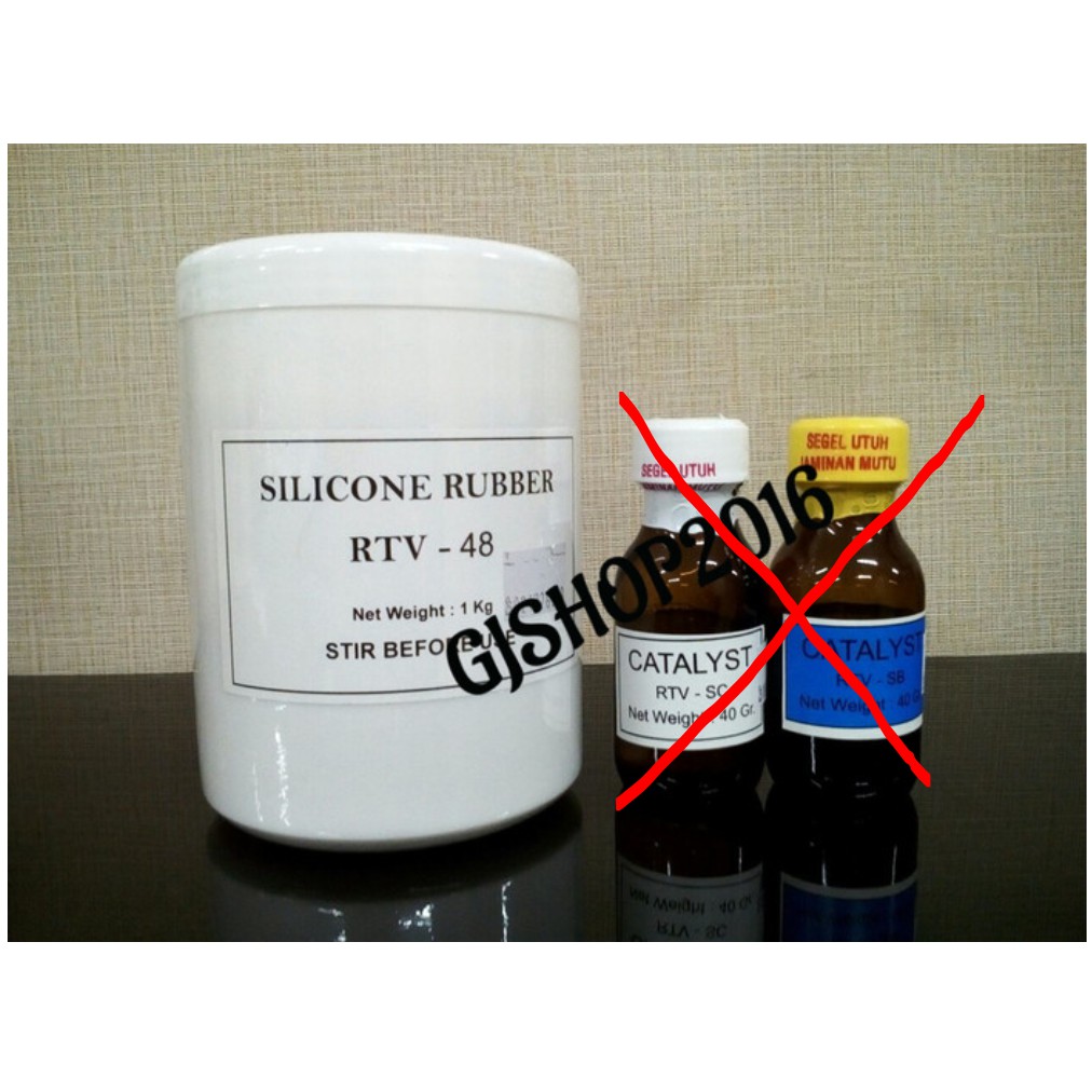 Jual Silicone Rubber RTV48 1kg Bahan Membuat Mold Cetakan TANPA ...