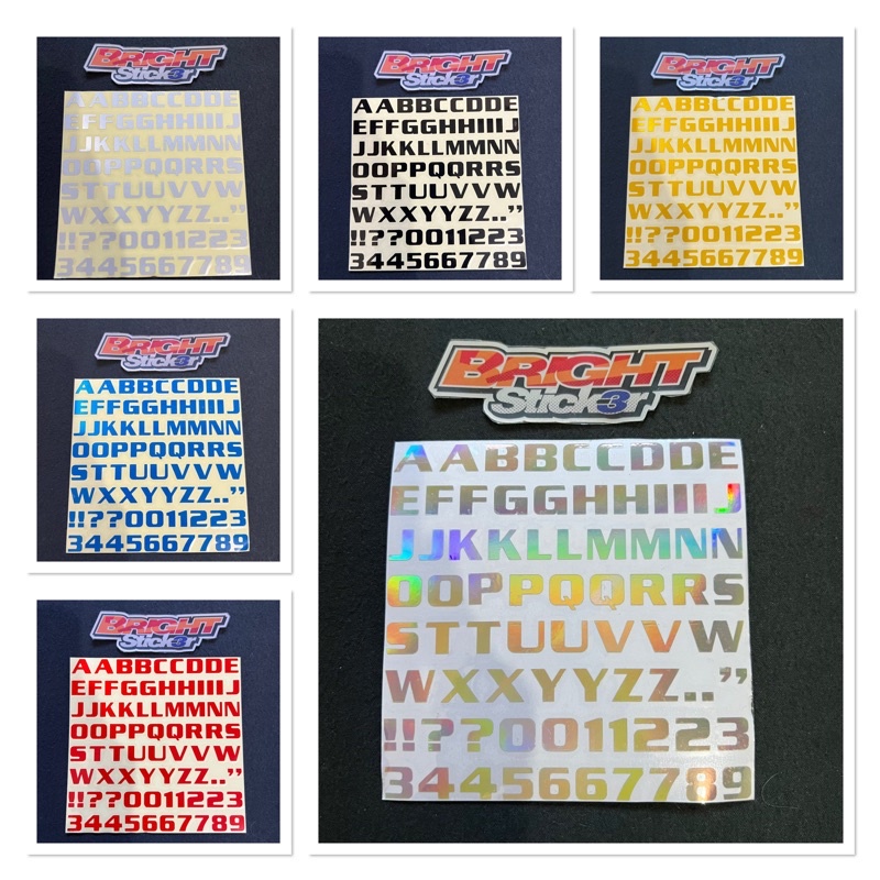 Jual Sticker Stiker Abjad Huruf Angka Set Lembar Cutting Shopee Indonesia