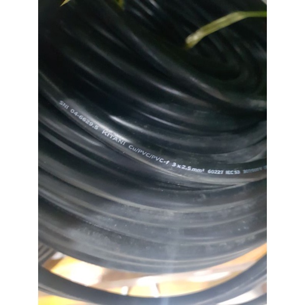 Jual kable 3x2,5 kitani kabel power built up per 1m | Shopee Indonesia