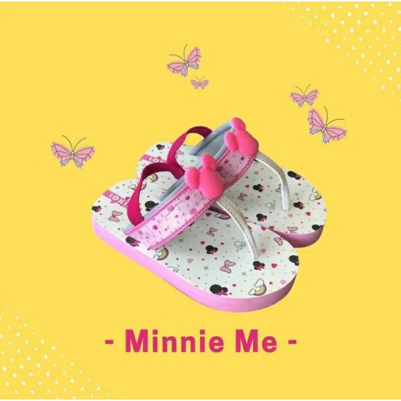 Jual Loklin Flip Flop Minnie Me Sandal Jepit Anak | Shopee Indonesia