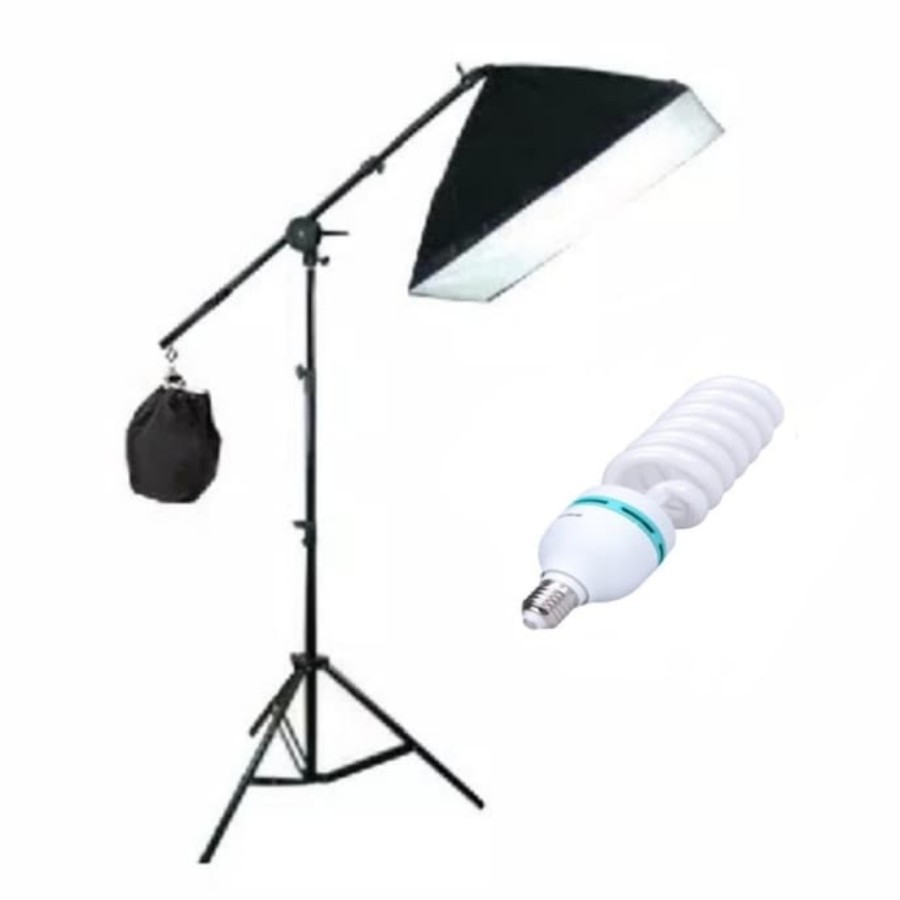 Jual Paket Lamp holder Single+Softbox 50*70+Stand+bohlam 45w | Shopee ...