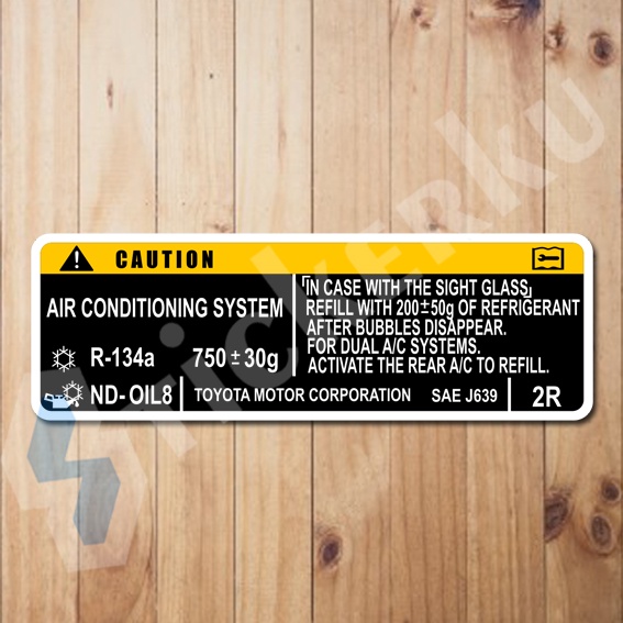 Jual Stiker Caution Air Conditioning System LN | Shopee Indonesia