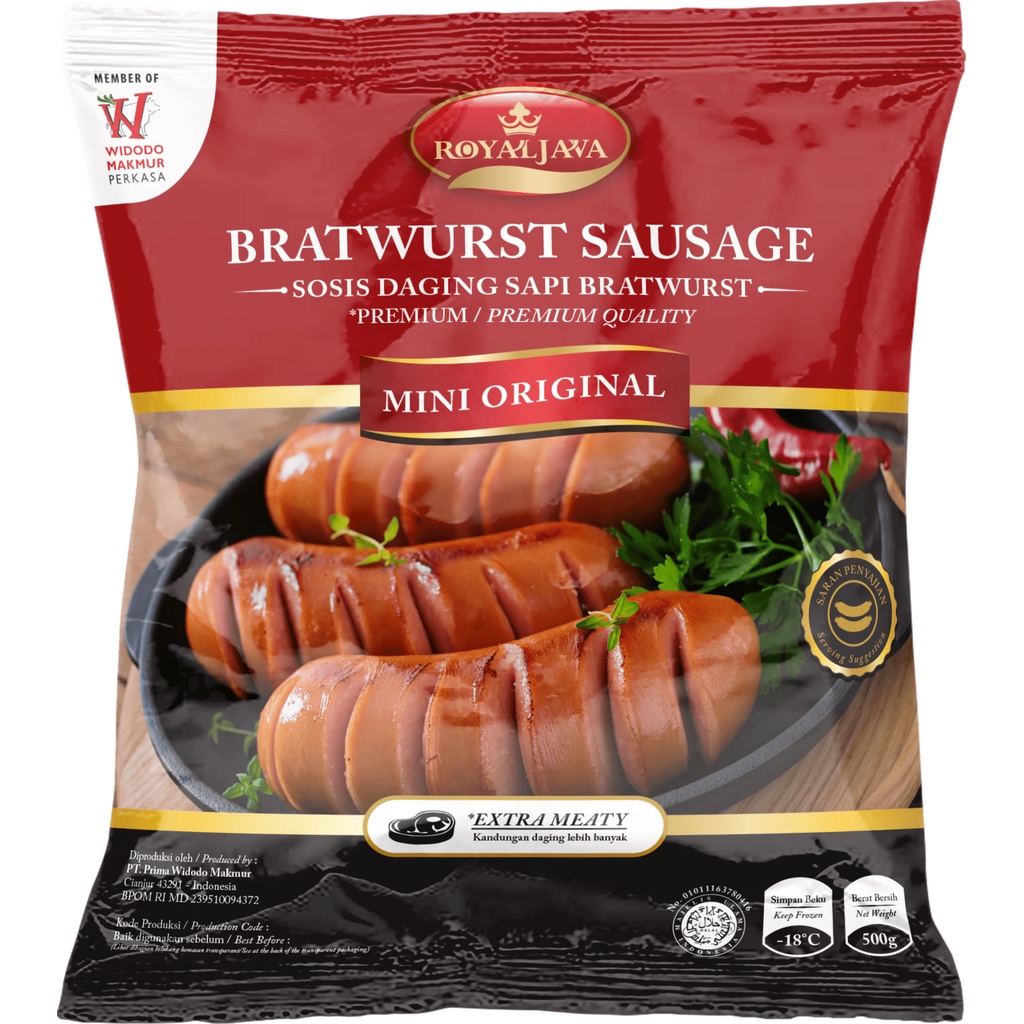 Jual Royal Java Sausage Bratwurst Mini Daging Olahan 500g | Shopee ...