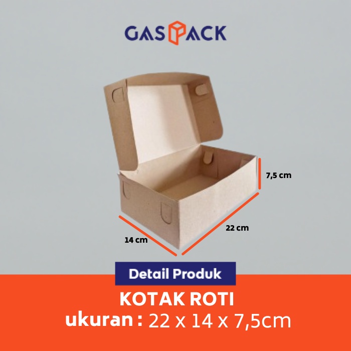 Jual Kotak Roti - 22 x 14 x 7,5cm ( Minimal pembelian 10pcs ) | Shopee ...