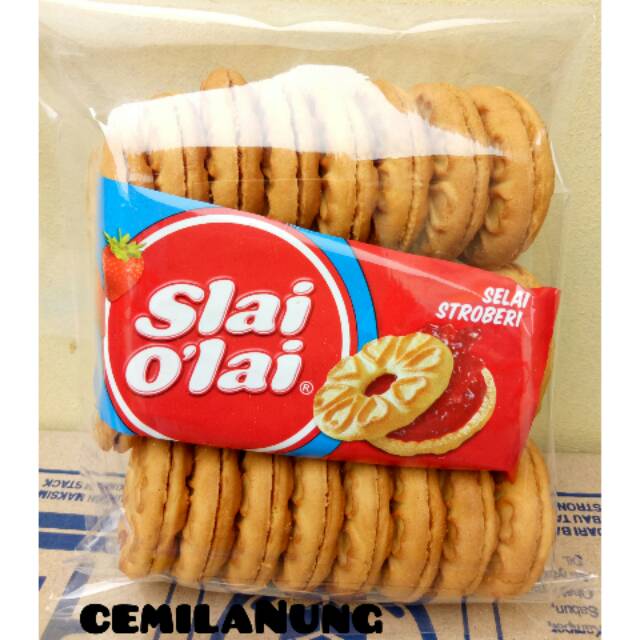 Jual Snack kiloan murah slai o'lai strawberry 220 gram free bubble warp ...
