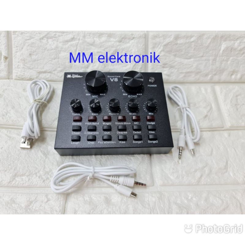 Jual SOUNDCARD V8 BLACK SPIDER | Shopee Indonesia