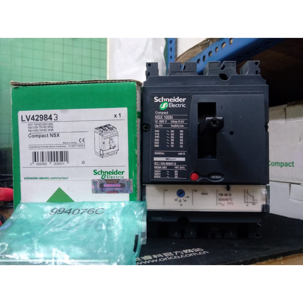 Jual MCCB COMPACT NSX LV429843 NSX100N SCHNEIDER | Shopee Indonesia