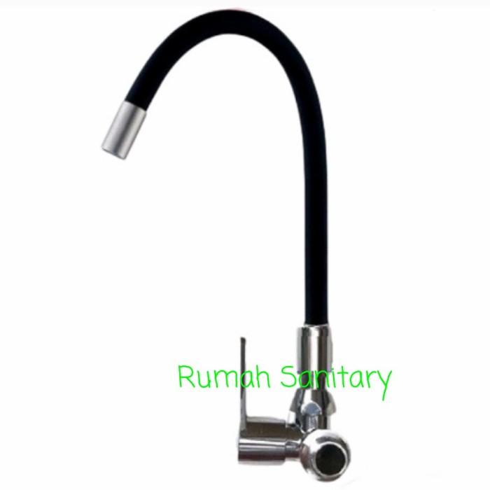 Jual Kran Tanam Angsa Flexible Karet Hitam - Keran Tanam Sink Meja Wastafel | Shopee Indonesia