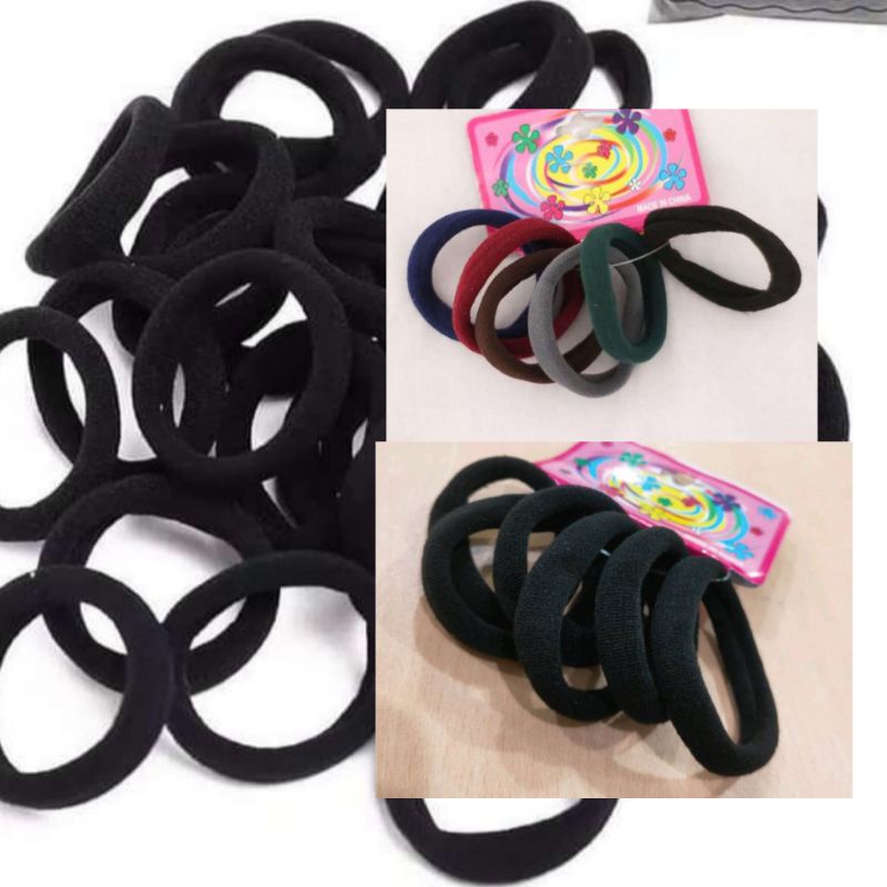 Jual Iket Rambut Elastis*Ikat Rambut Donat Ukuran Sedang dan mini ...
