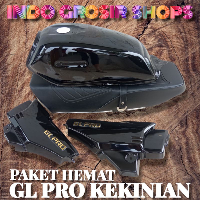 Jual Paket tangki Gl pro set jok GL PRO bok aki gl pro emblem tangki gl ...