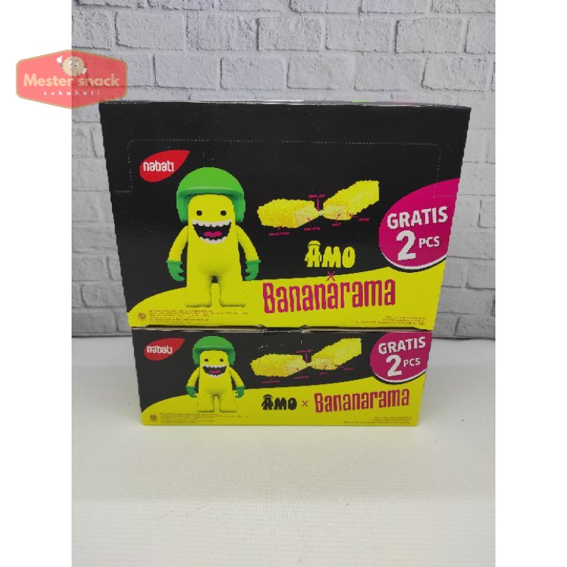 Jual Nabati Amo Bananarama 14 gram (1 pack isi 20 pcs) | Shopee Indonesia