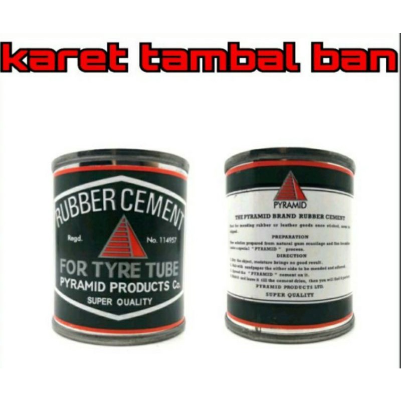 Jual Lem Cacing Karet Tambal Tubeless Rubber Cement Tip Top Pyramid 90 ...
