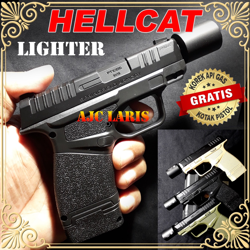 Jual KOREK API PISTOL HELLCAT MODEL HAND GUN API BARA & MANCIS FULL ...