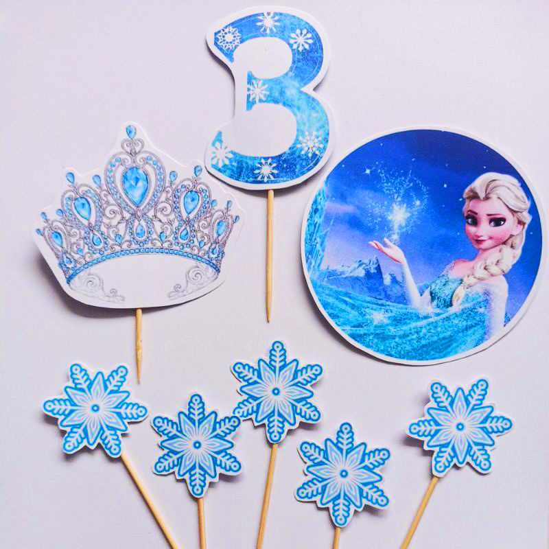 Jual Topper Cake Frozen Angka & Crown | Shopee Indonesia