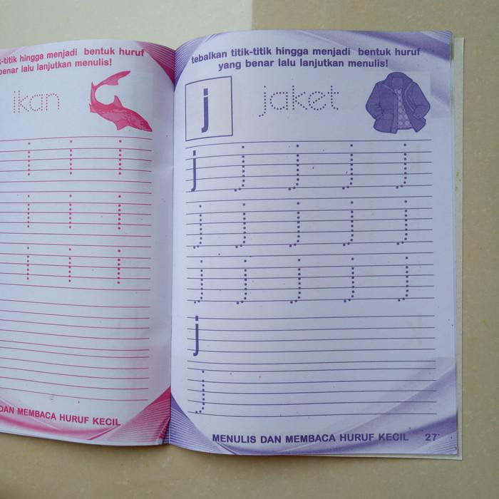 Jual Unik Buku Anak TK PAUD - Belajar Membaca dan Menulis Huruf Kecil ...