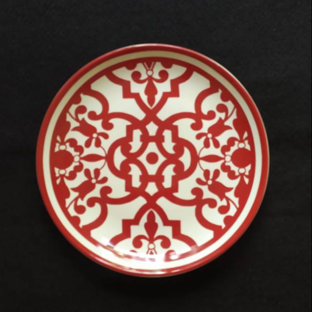 Jual Piring makan/kue/hias keramik batik ukir salad cekung | Shopee ...
